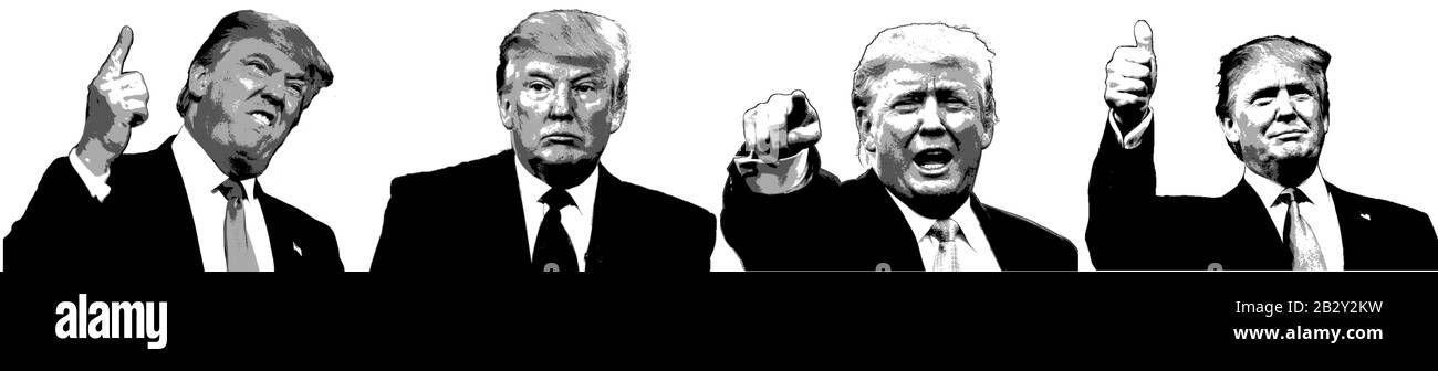 Donald Trump Face Expressions Stock Photo - Alamy