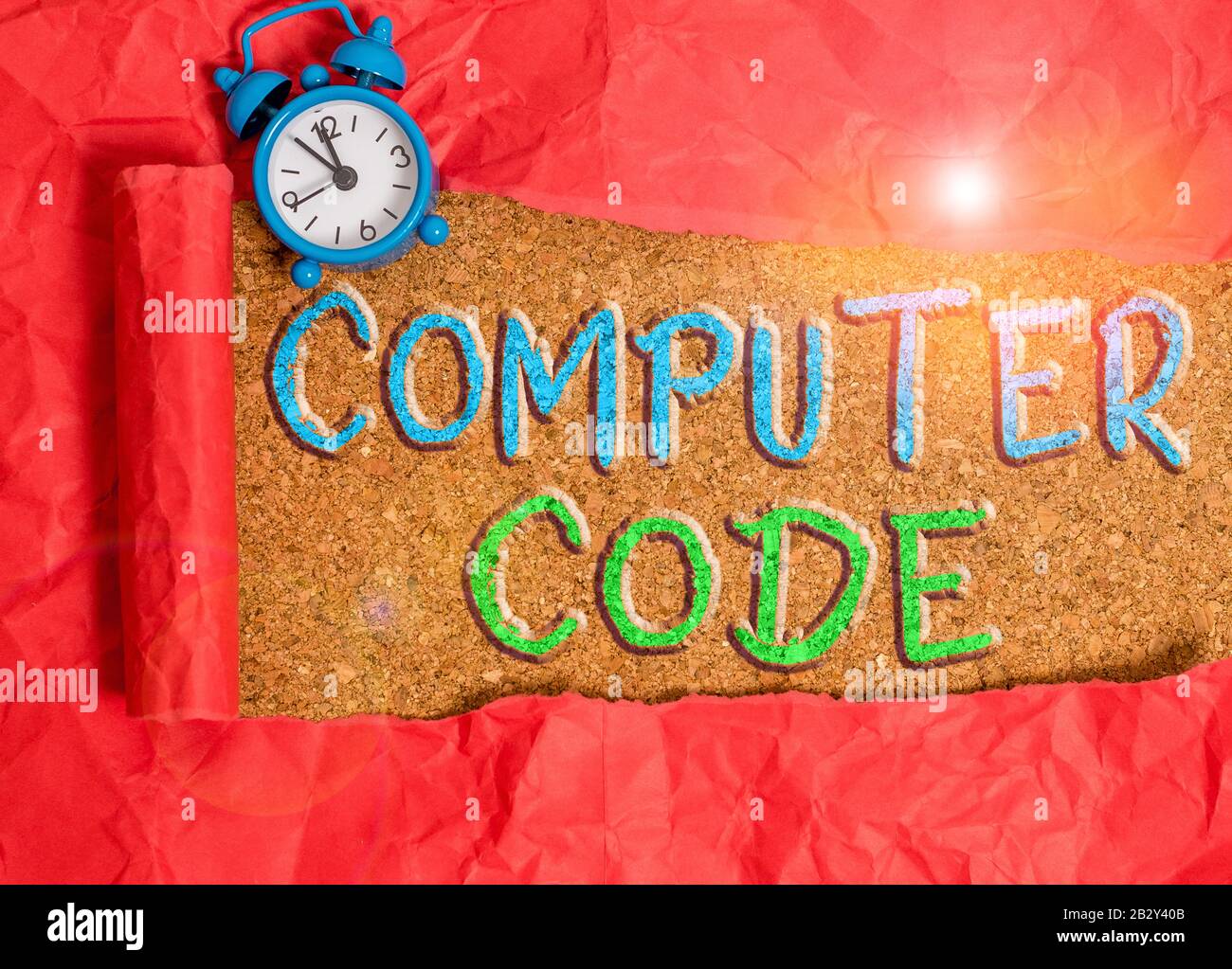 Text sign showing Computer Code. Business photo showcasing Set of ...
