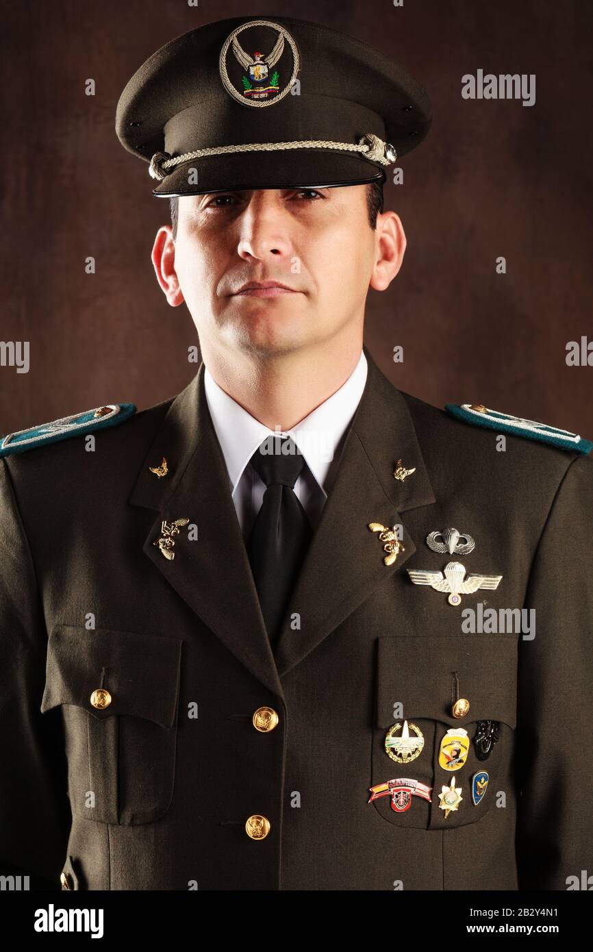Highly Decorated Ecuadorian Police Agent Dressed Up In Formal Wear ...