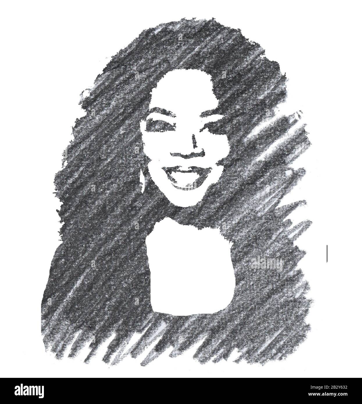 Oprah Winfrey Editorial Illustration Portrait Stock Photo - Alamy