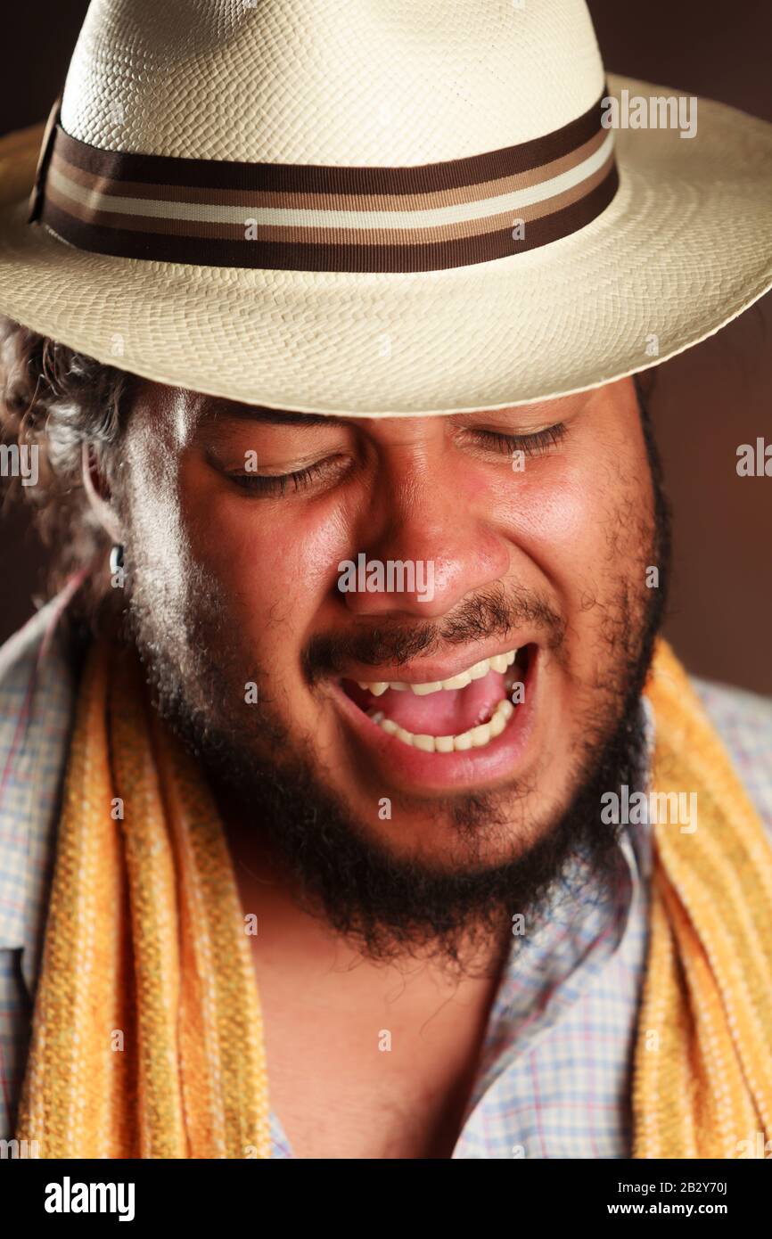 Face Close Up Of An Angry Man Stock Photo - Alamy