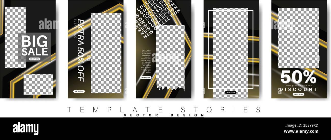 abstract vector story template for your social media. design vector ...