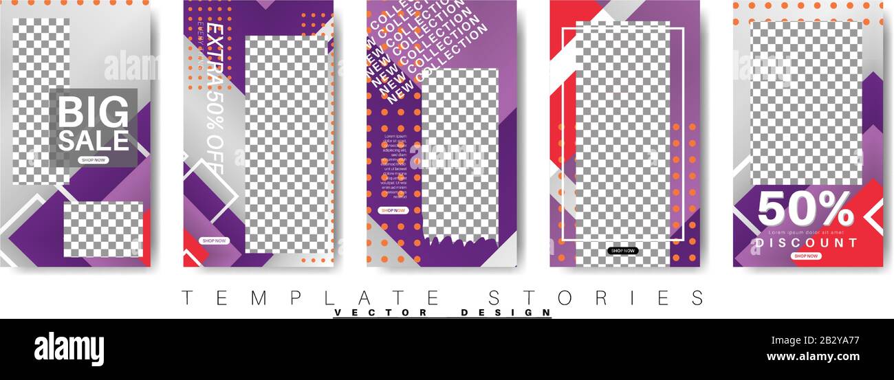 abstract vector story template for your social media. design vector ...