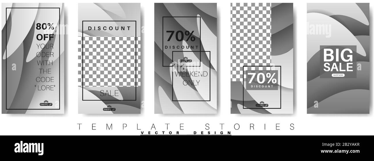 abstract vector story template for your social media. design vector ...