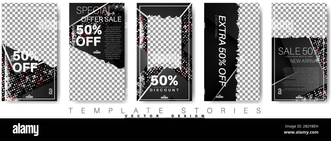 abstract vector story template for your social media. design vector ...