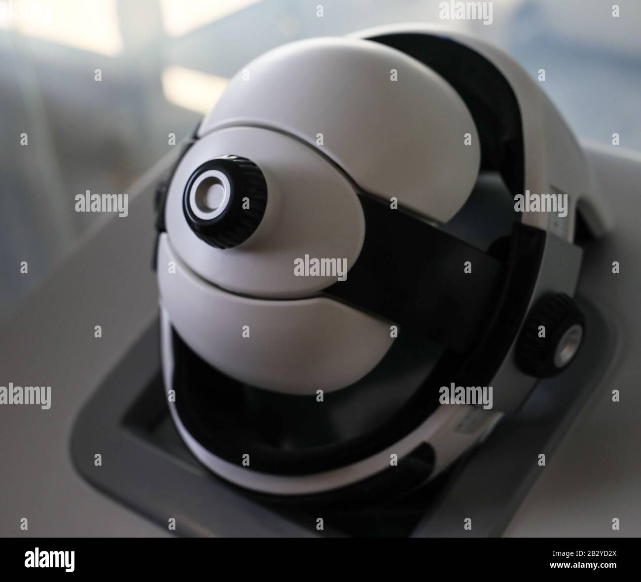 Innovative modern helmet for medical diagnostics close-up Stock Photo ...