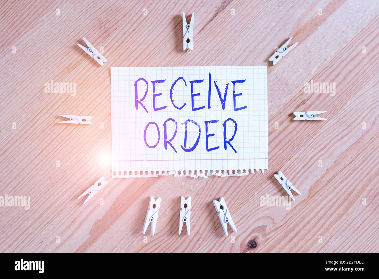 Conceptual hand writing showing Receive Order. Concept meaning ...