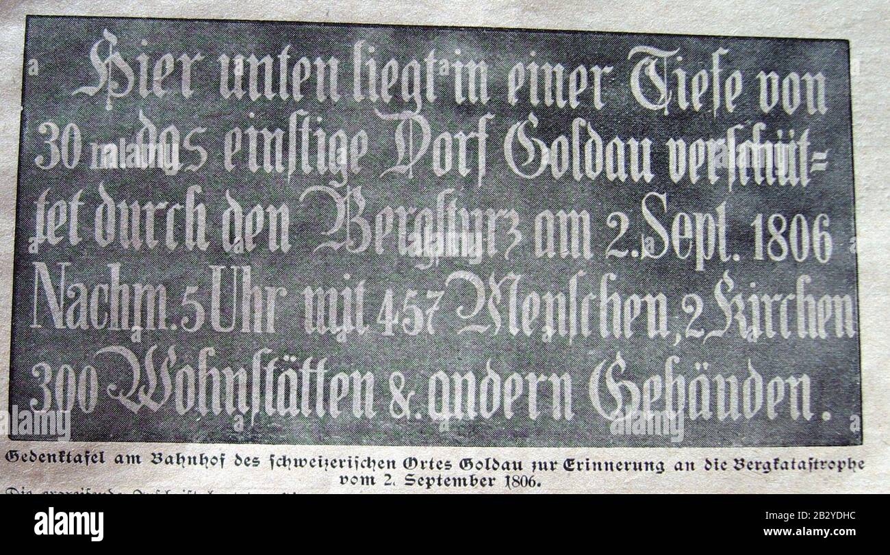 Goldau history hi-res stock photography and images - Alamy