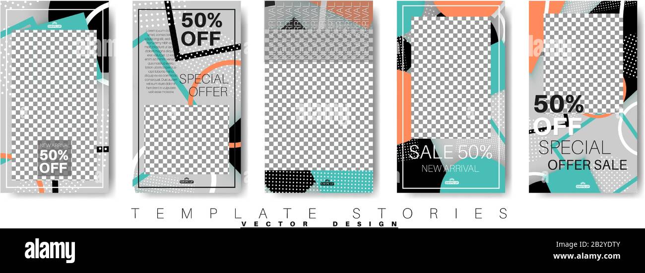 abstract vector story template for your social media. design vector ...