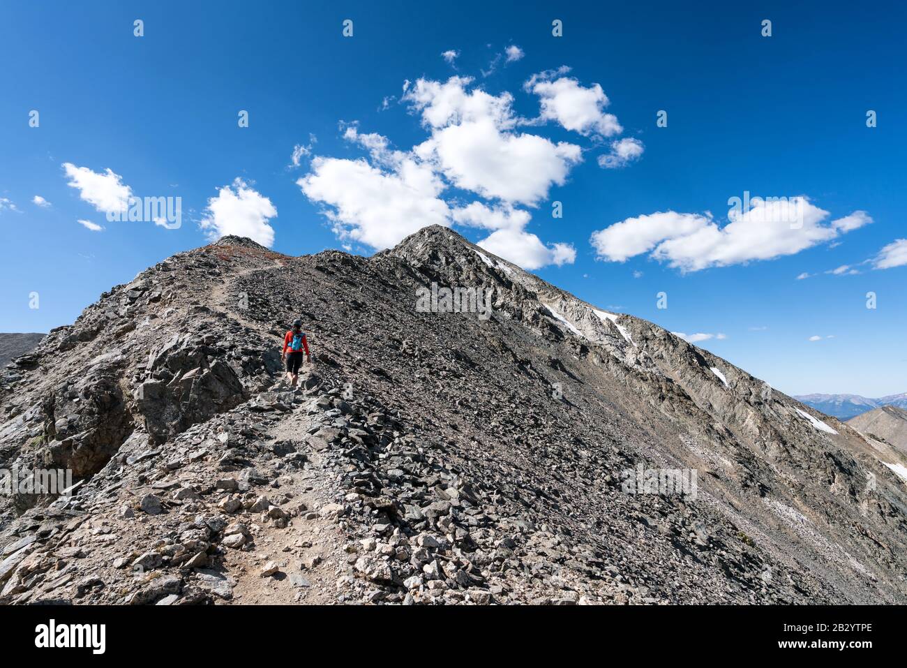 Ascending Torreys Peak via Kelso Ridge in Colorado, USA Stock Photo - Alamy