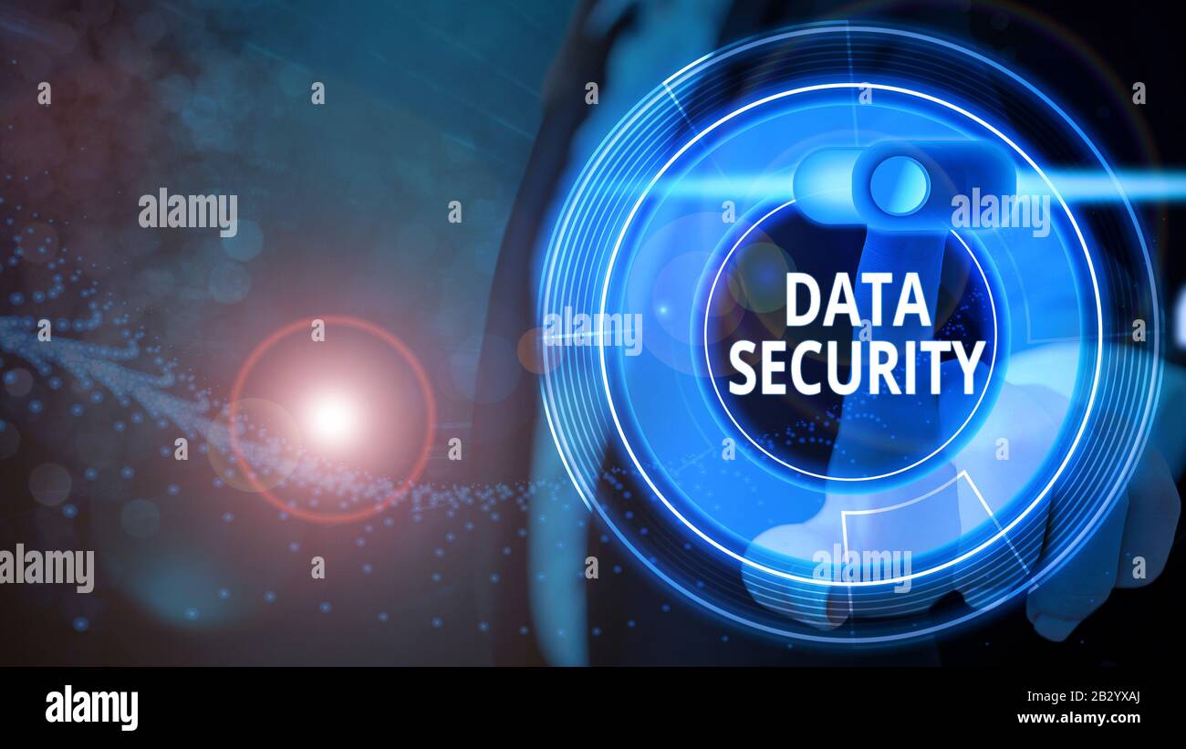 Word writing text Data Security. Business photo showcasing the process ...
