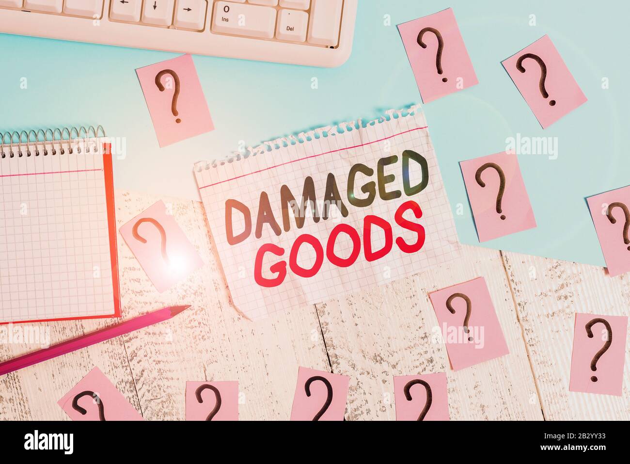 Conceptual hand writing showing Damaged Goods. Concept meaning Products ...