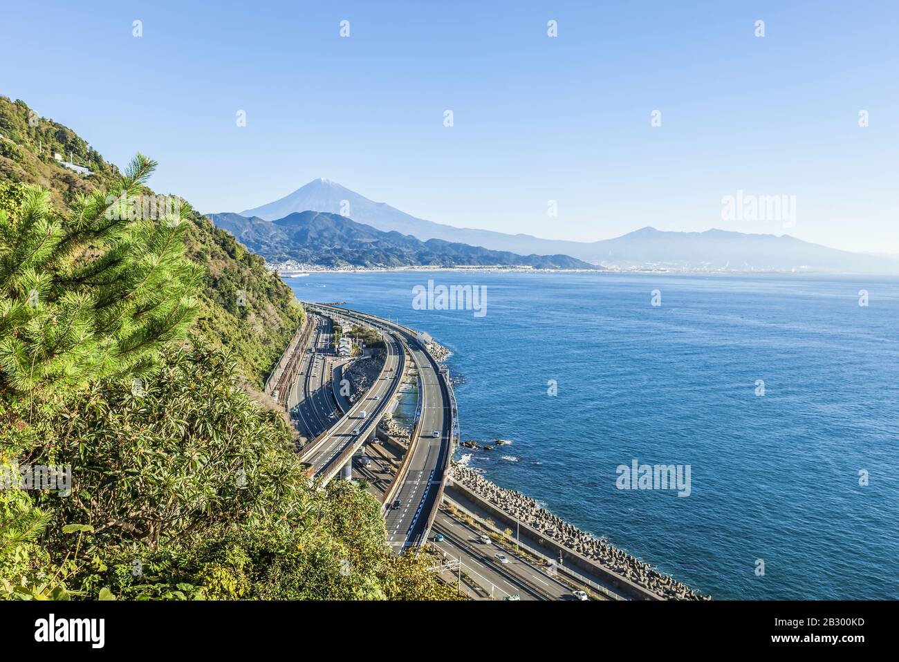 Mt. Fuji and motorway in Japan Stock Photo - Alamy