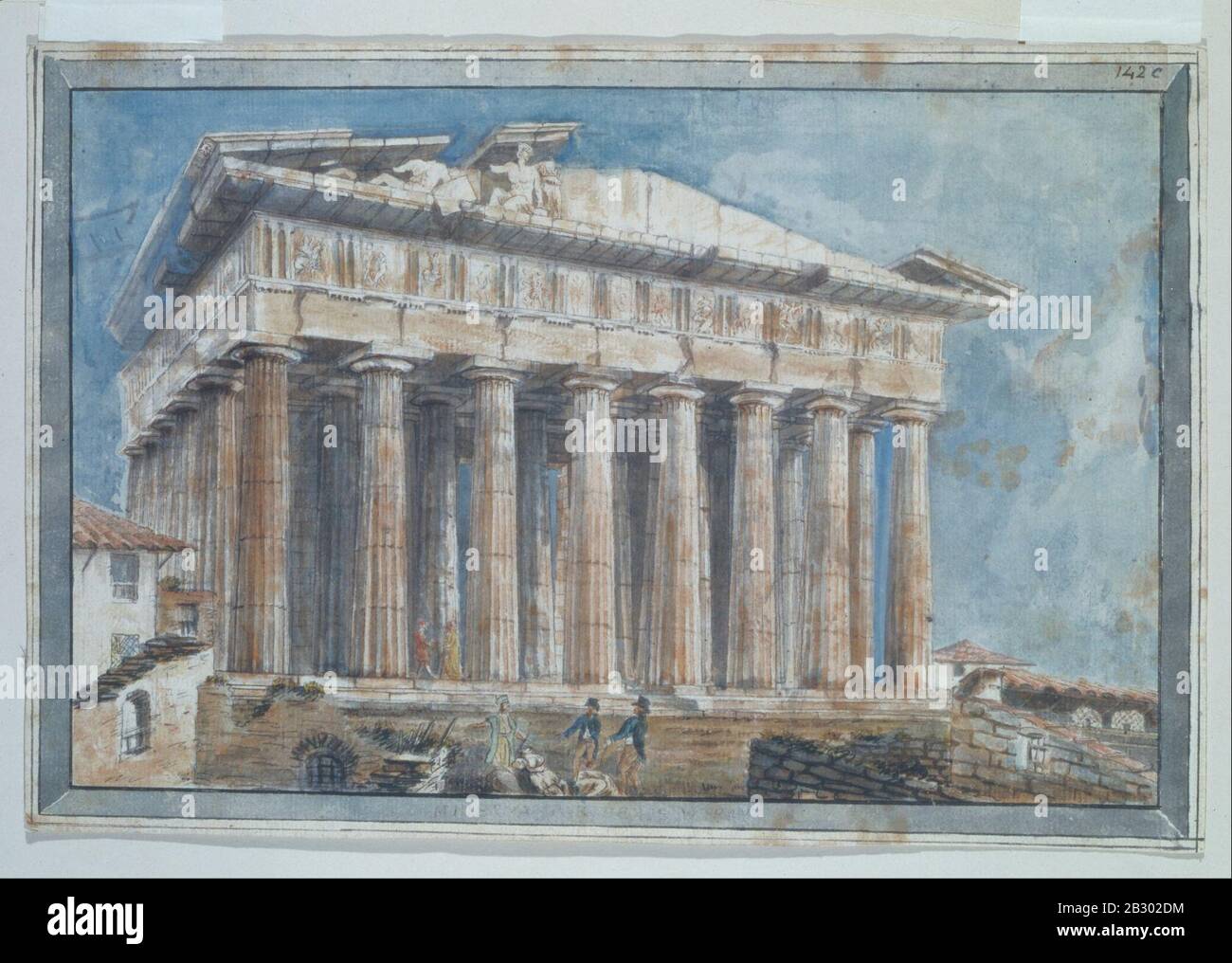 Gell Sir William - The removal of the Sculptures from the Pediments of the Parthenon by Elgin ...