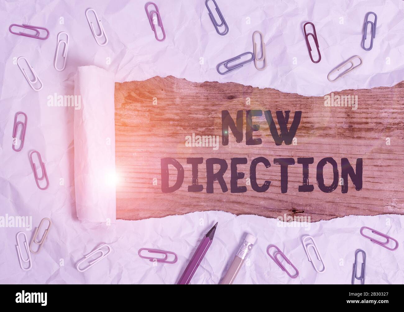 Word writing text New Direction. Business photo showcasing situation in ...