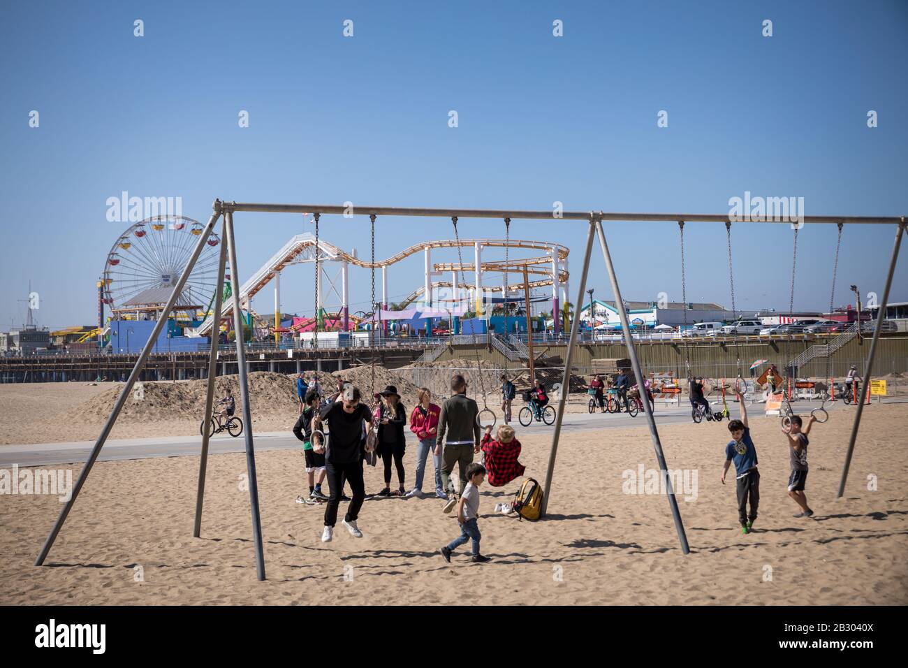 Santa Monica, California - February 15, 2020 : Scene of Santa Monica ...