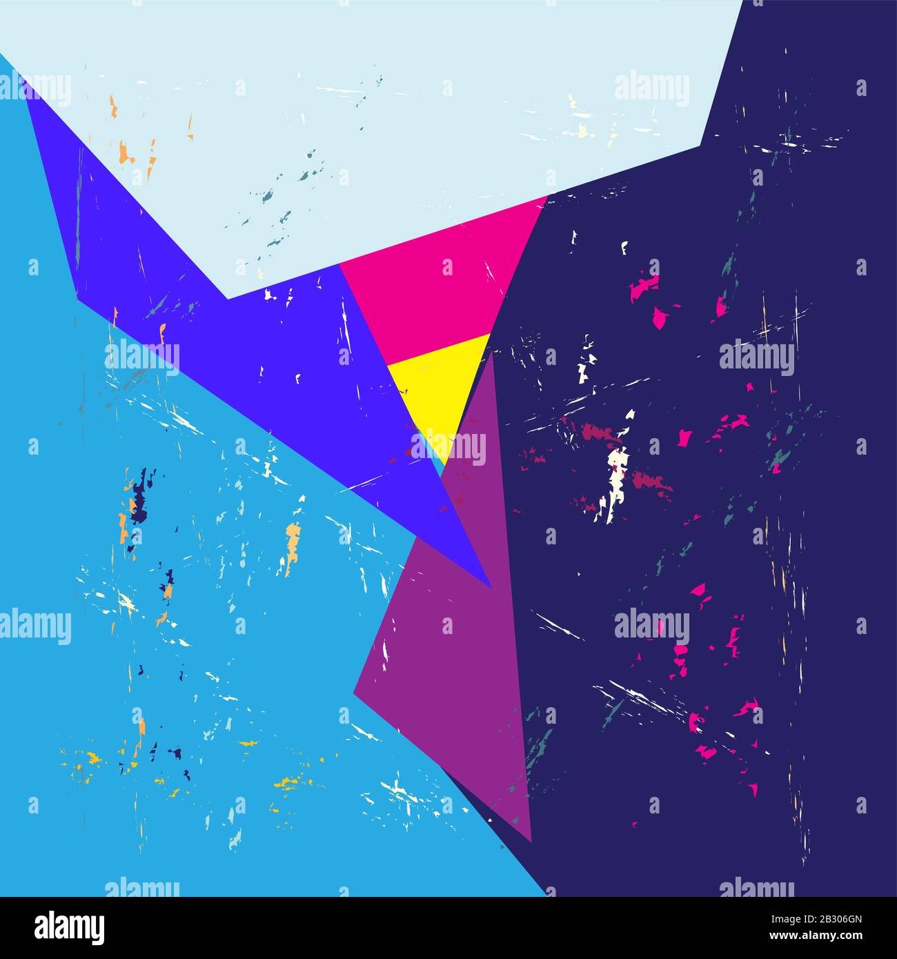 Bright poster unusual abstract shapes and segments Stock Vector Image ...