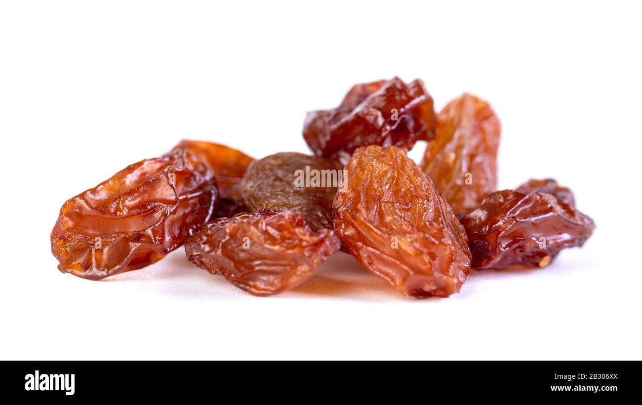 Raw raisins, dried grape isolated on white background Stock Photo - Alamy