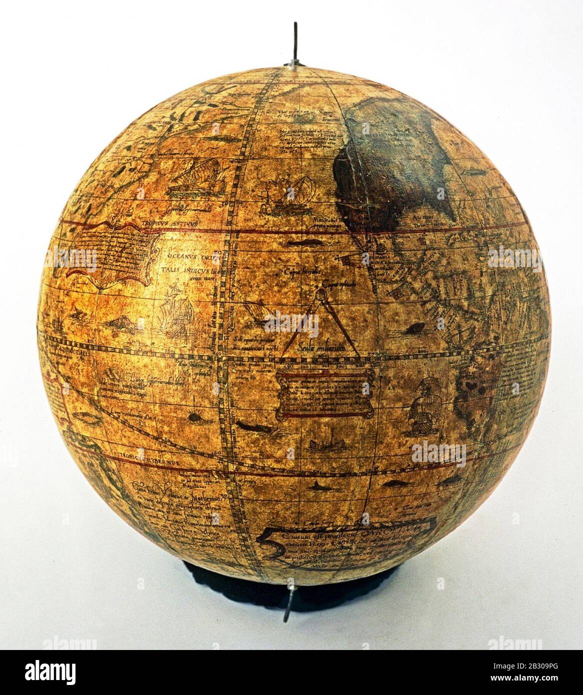 Gemma Frisius terrestrial globe (5 Stock Photo - Alamy