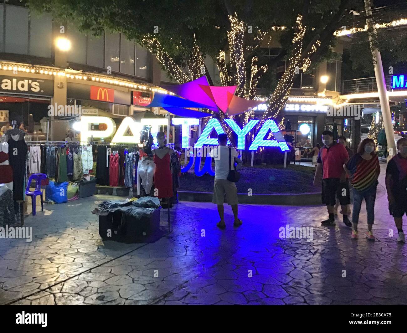 Pattaya, Thailand. 08th Feb, 2020. "Pattaya" is written in large ...