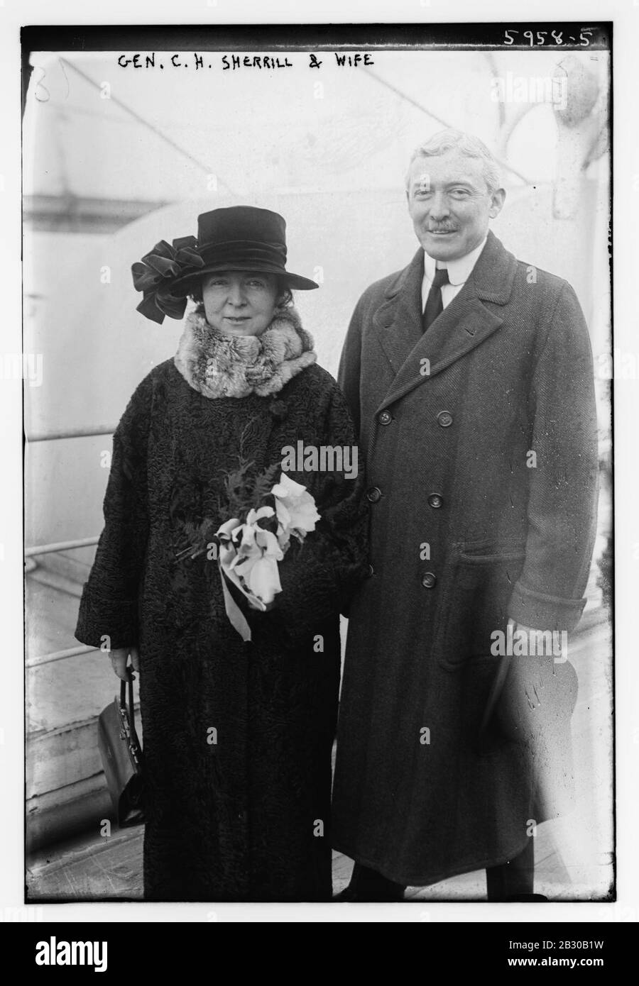 Gen. C.H. Sherrill and wife Stock Photo - Alamy