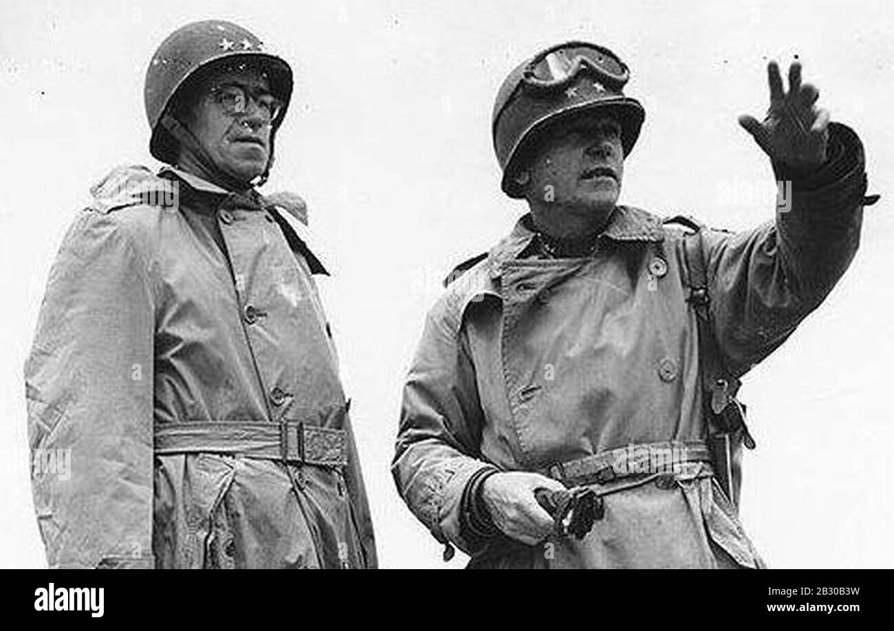 Gen. Collins and Gen. Bradley Stock Photo - Alamy