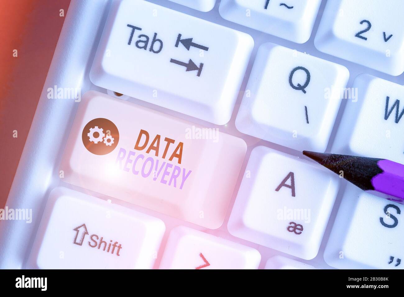 Text sign showing Data Recovery. Business photo text process of ... Text sign showing Data Recovery. Business photo text process of ...