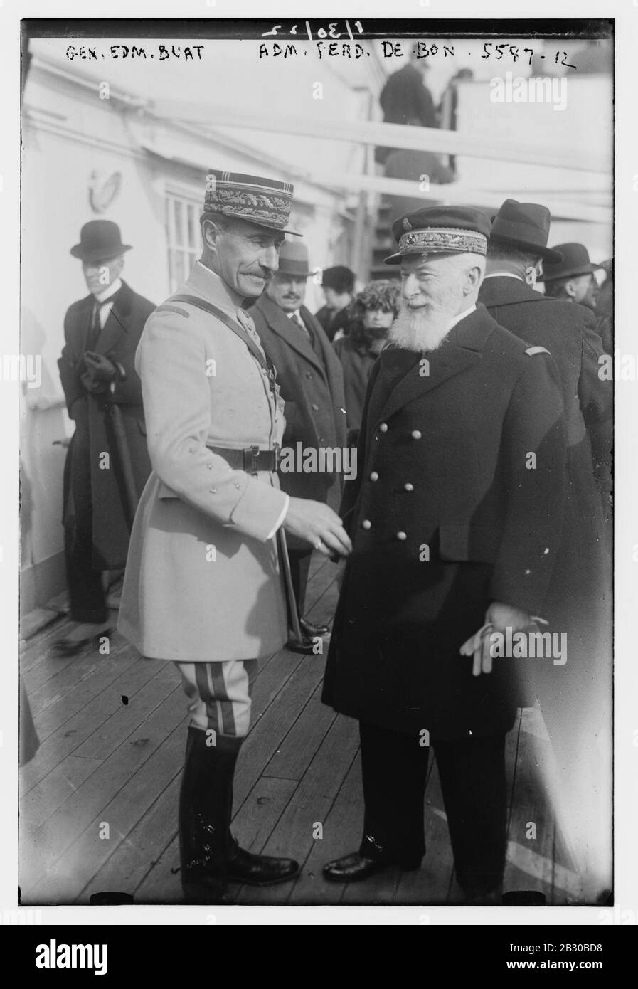 Gen. Edm. Buat, Adm. Fred De Bon Stock Photo - Alamy