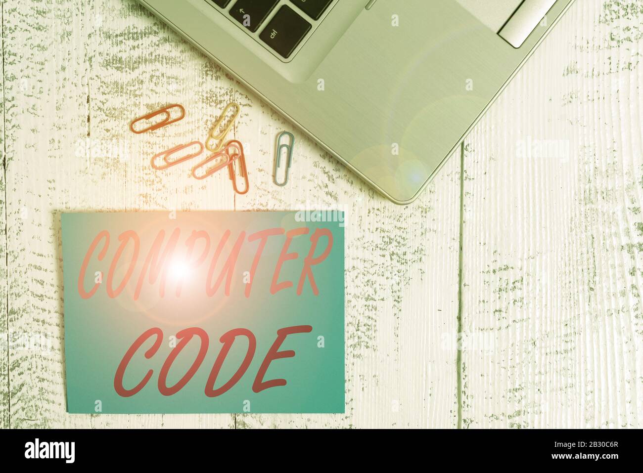 Writing Note Showing Computer Code Business Concept For Set Of Instructions Forming A Computer