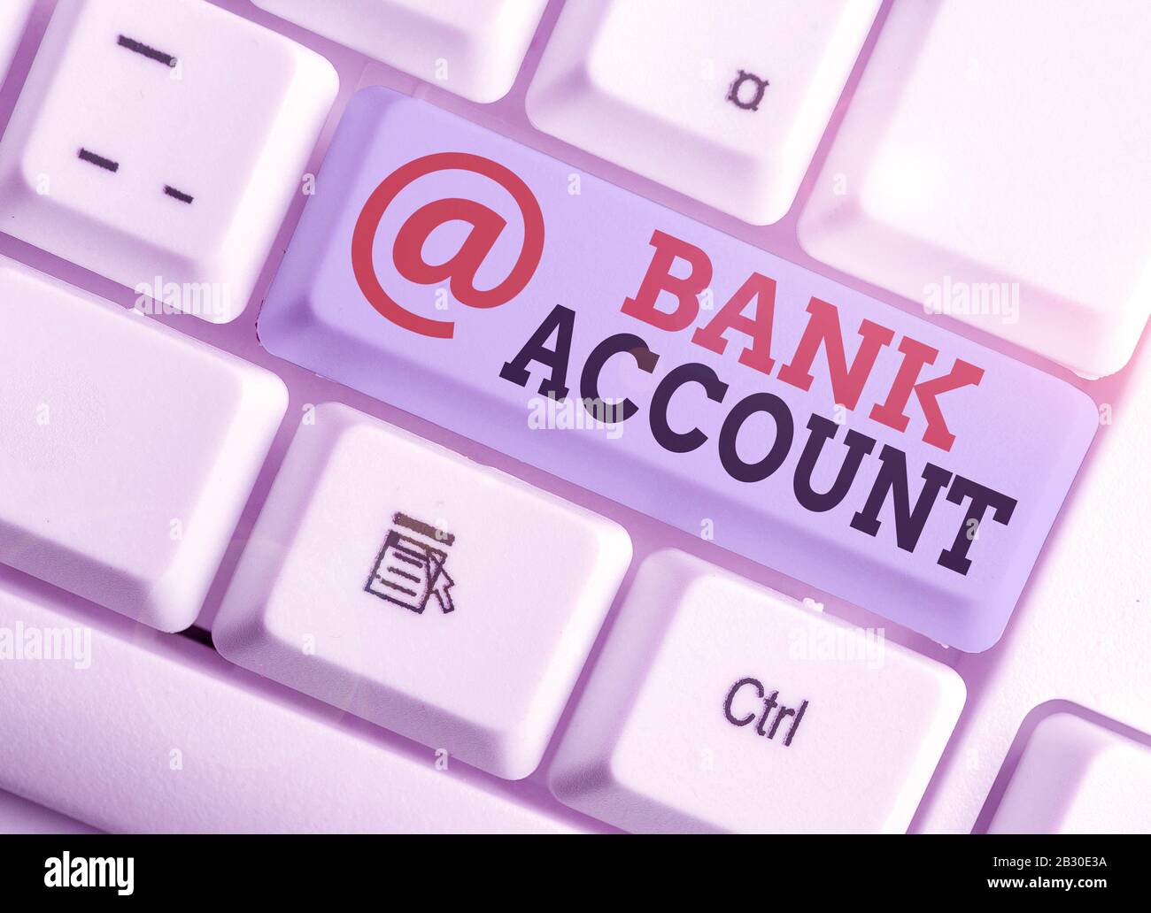 Handwriting text writing Bank Account. Conceptual photo Represents the ...