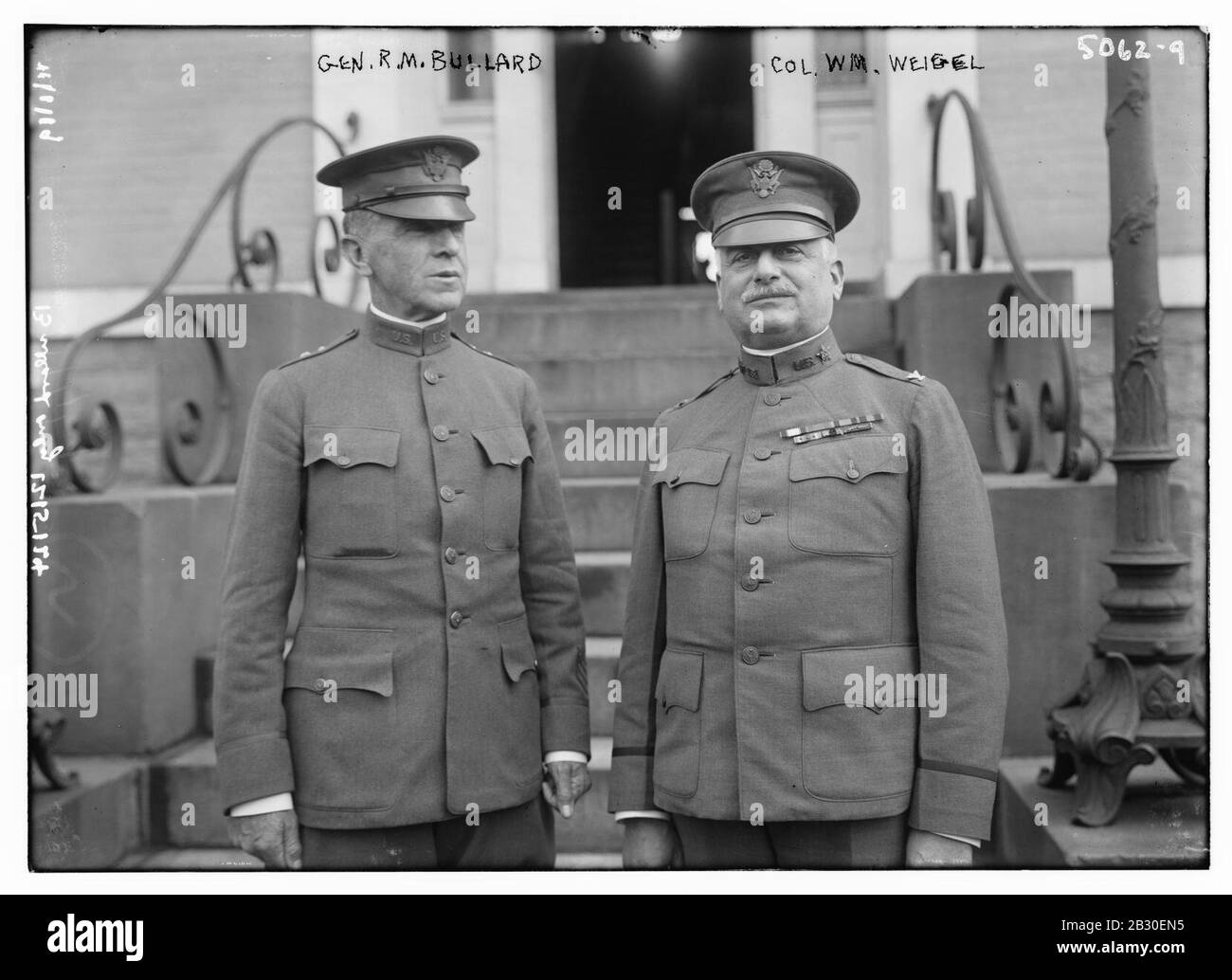 Gen. R.M. Bullard & Col. Wm Weigel Stock Photo - Alamy