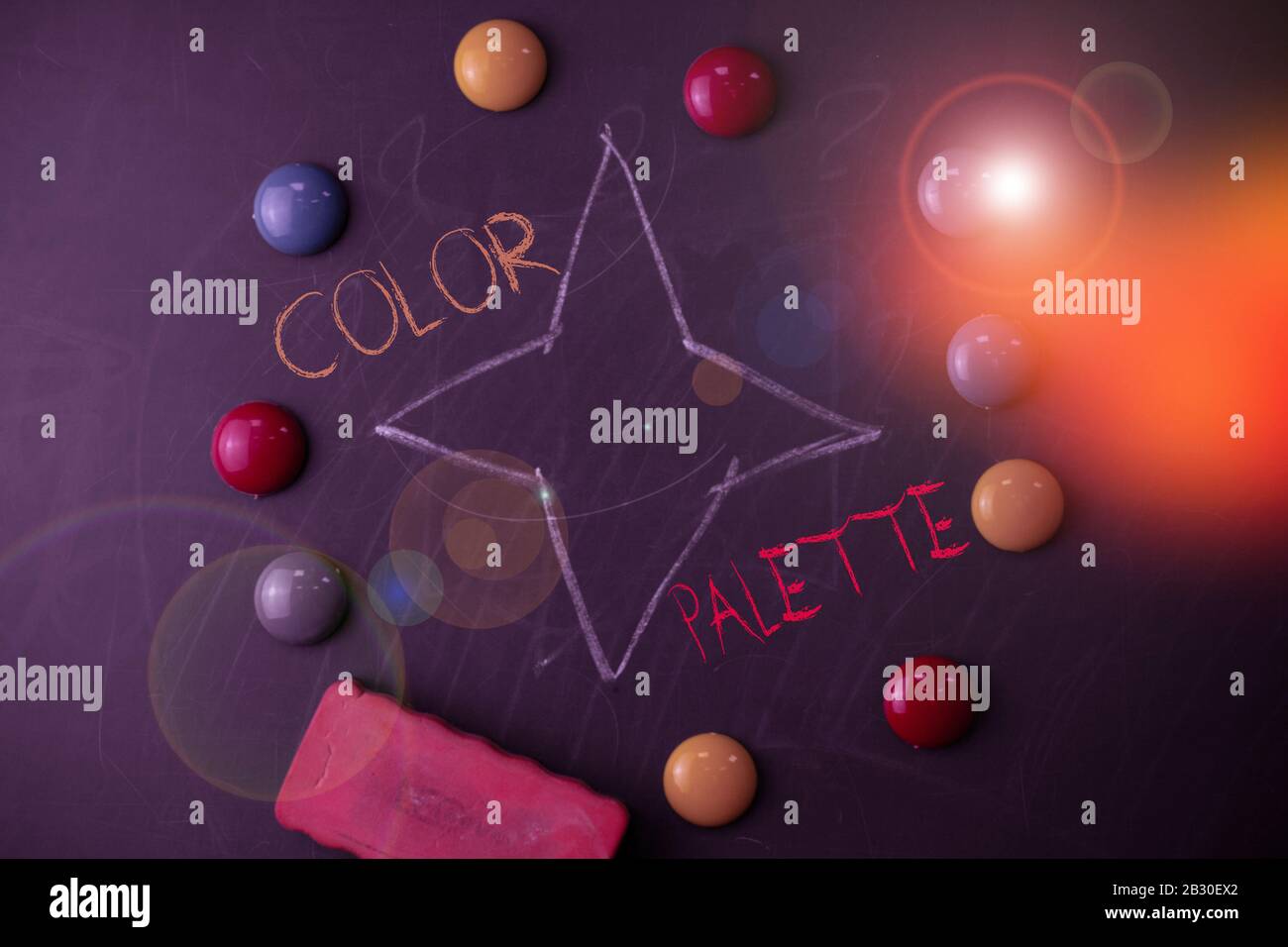 Handwriting text Color Palette. Conceptual photo full range of colors ...