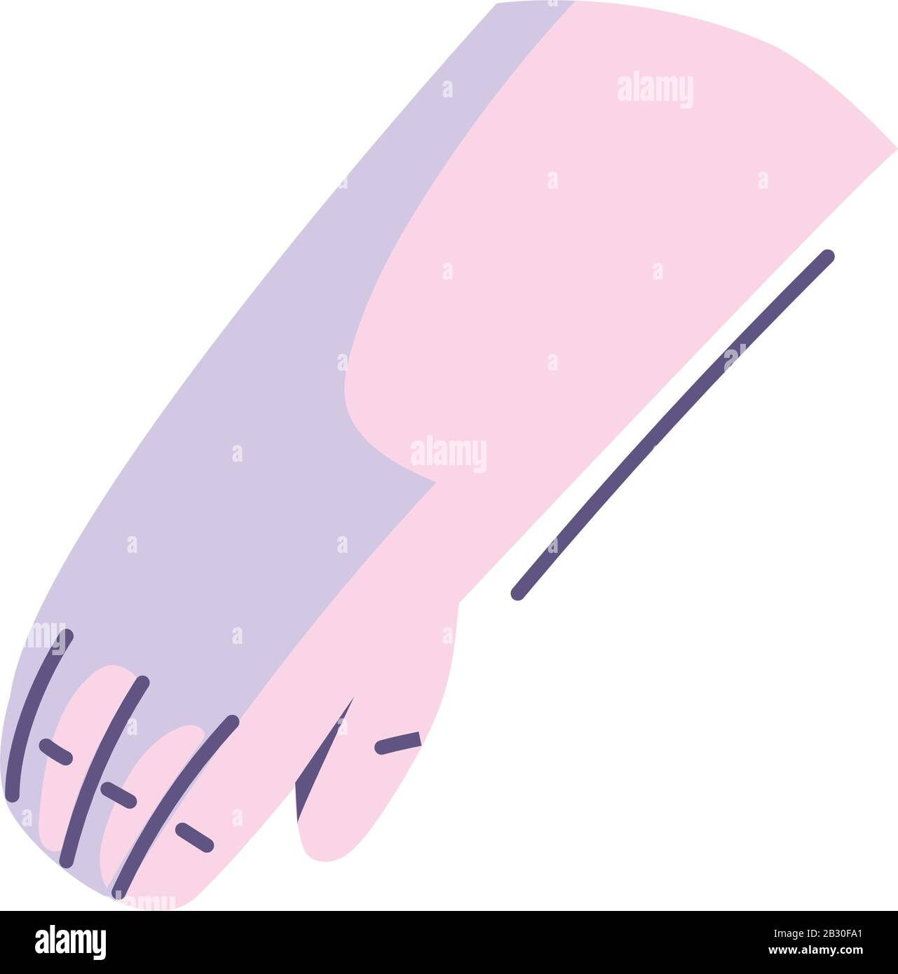 human hand, body part on white background vector illustration design ...