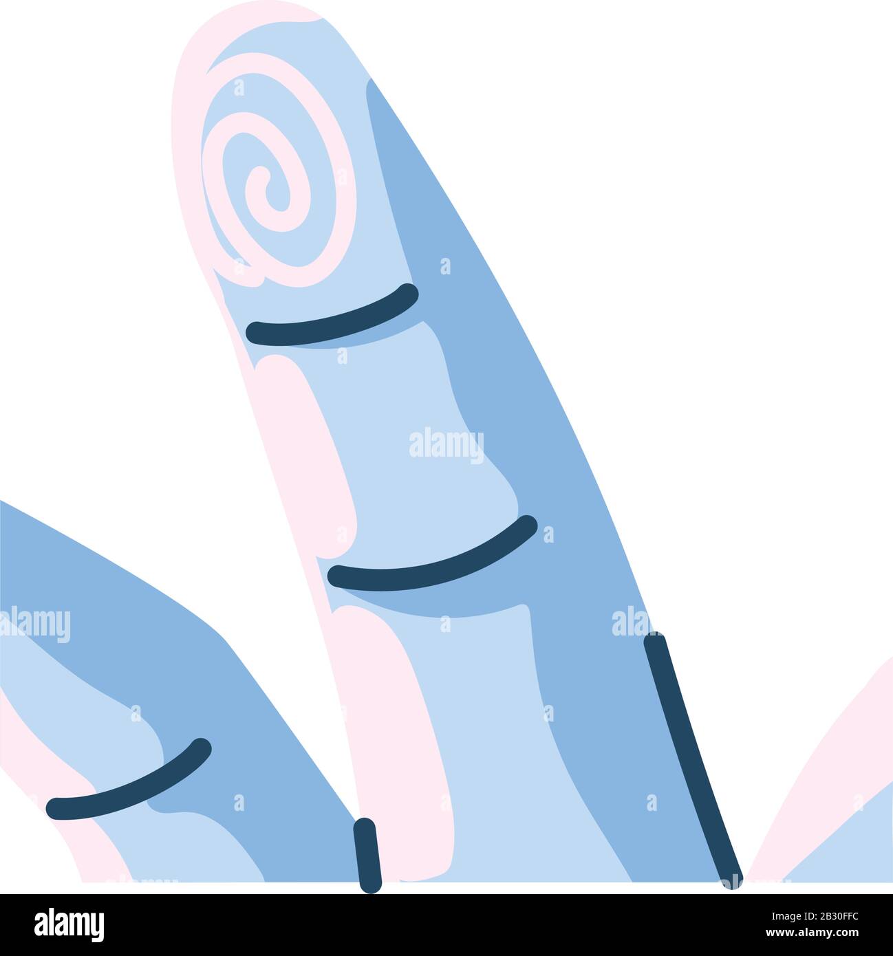 human hand, body part on white background vector illustration design ...