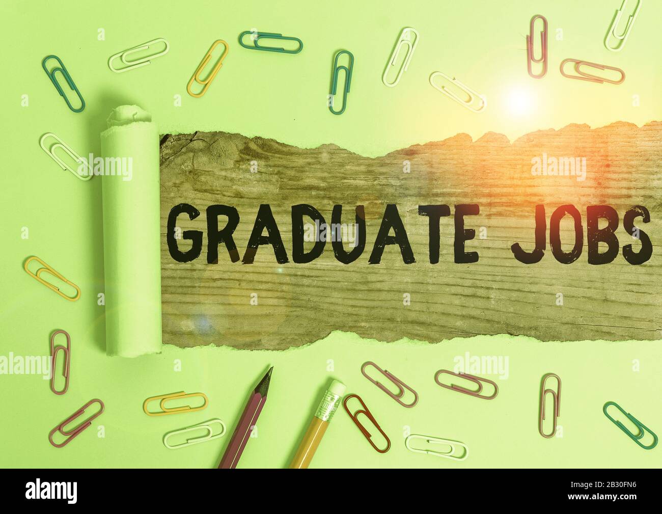 Handwriting text writing Graduate Jobs. Conceptual photo require ...