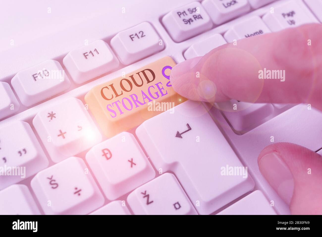 Conceptual hand writing showing Cloud Storage. Concept meaning the ...