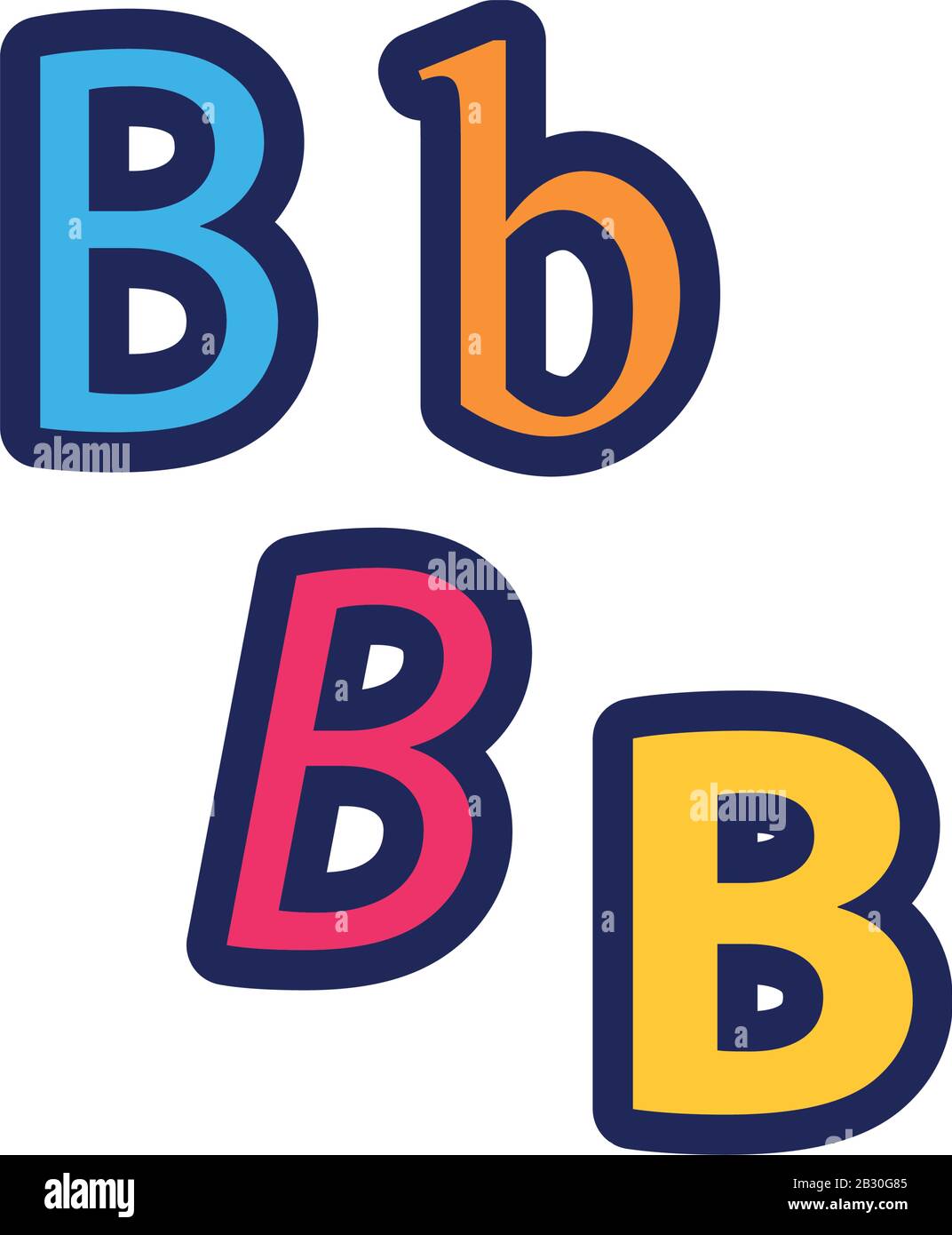 text symbol designer line and fill style icon Stock Vector Image & Art ...