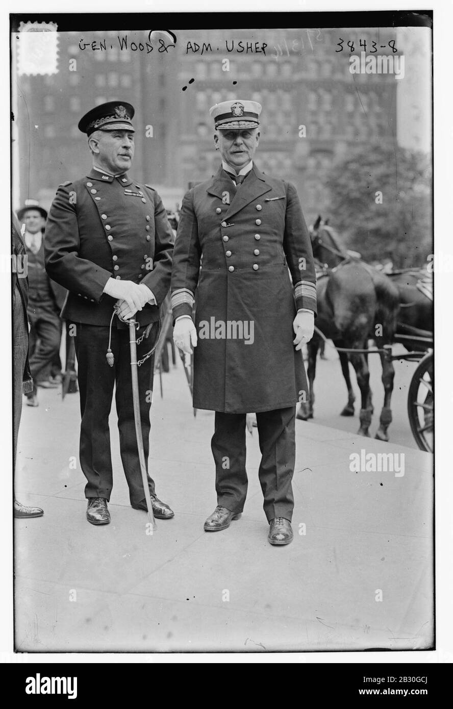 Gen. Wood & Adm. Usher Stock Photo - Alamy