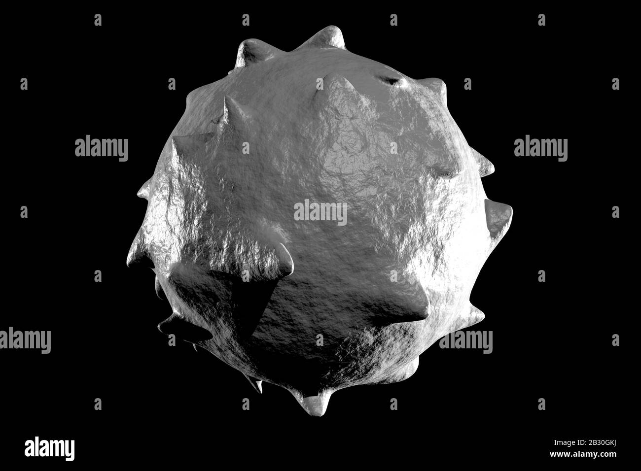 Healthy human white bloodcell macro science 3D illustration Stock Photo ...
