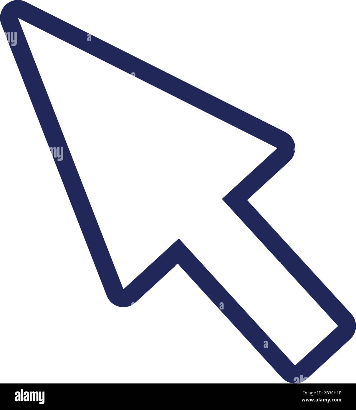 mouse cursor arrow line and fill style Stock Vector Image & Art - Alamy