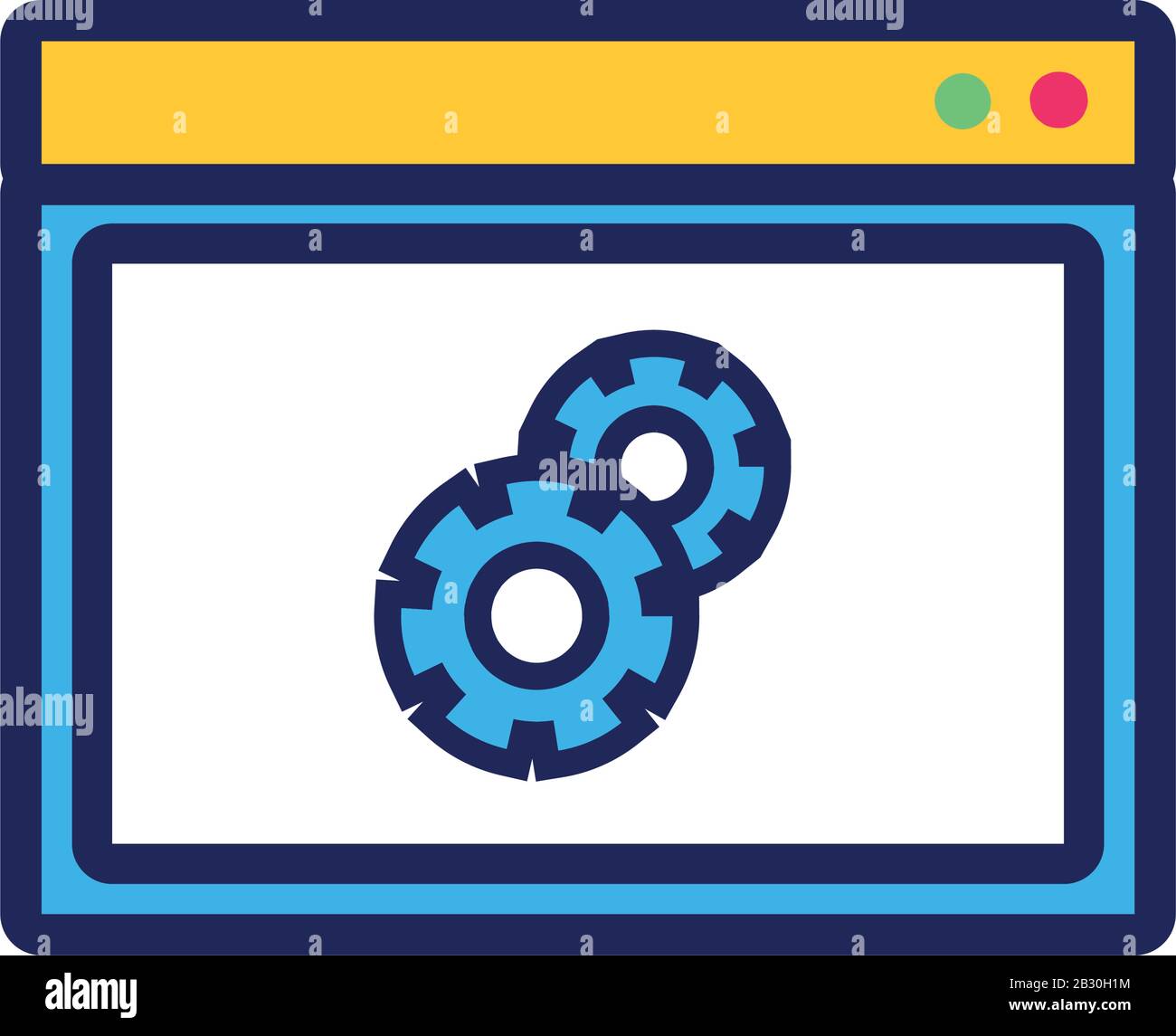 Website page line fill Cut Out Stock Images & Pictures - Alamy