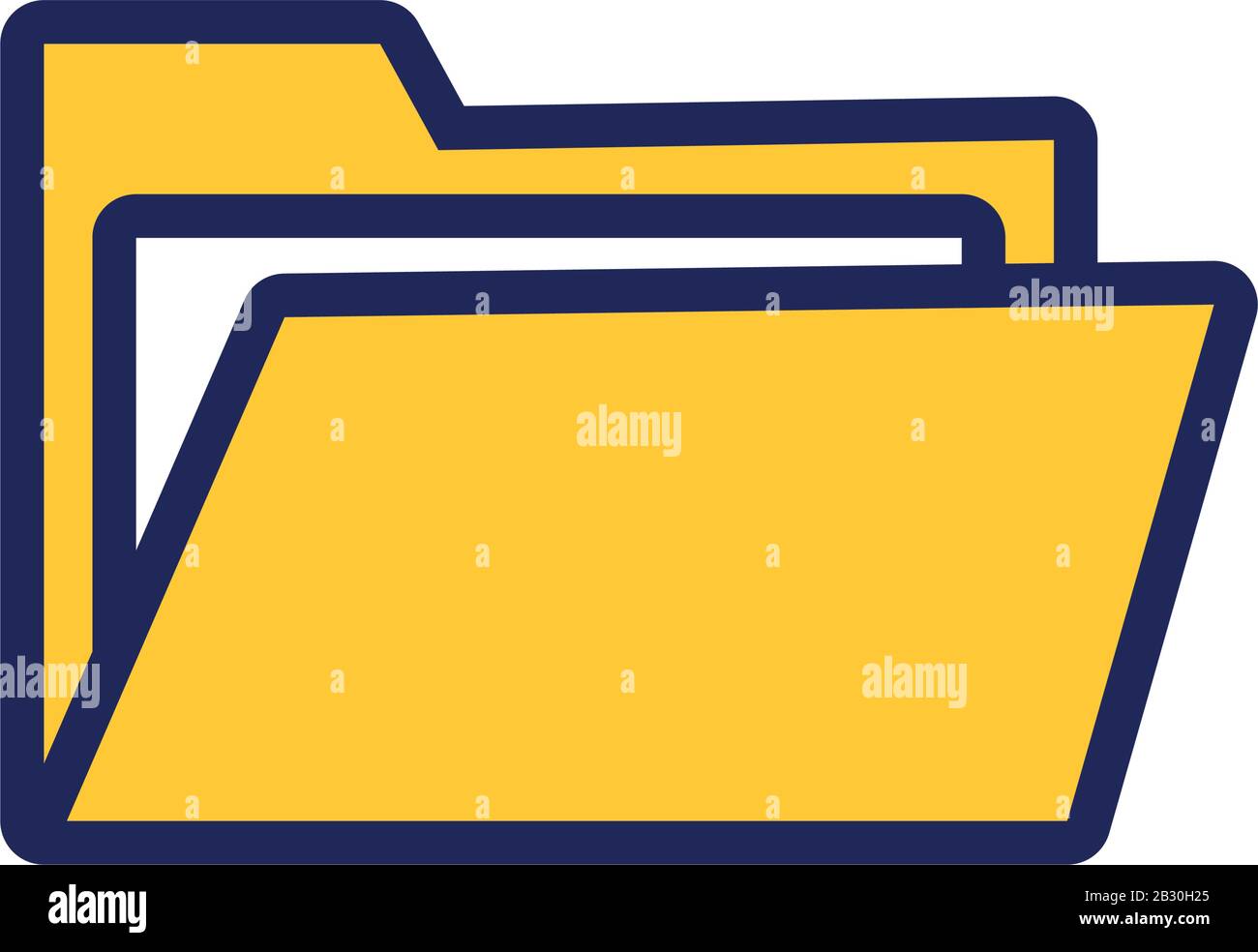 folder file document line and fill style Stock Vector Image & Art - Alamy