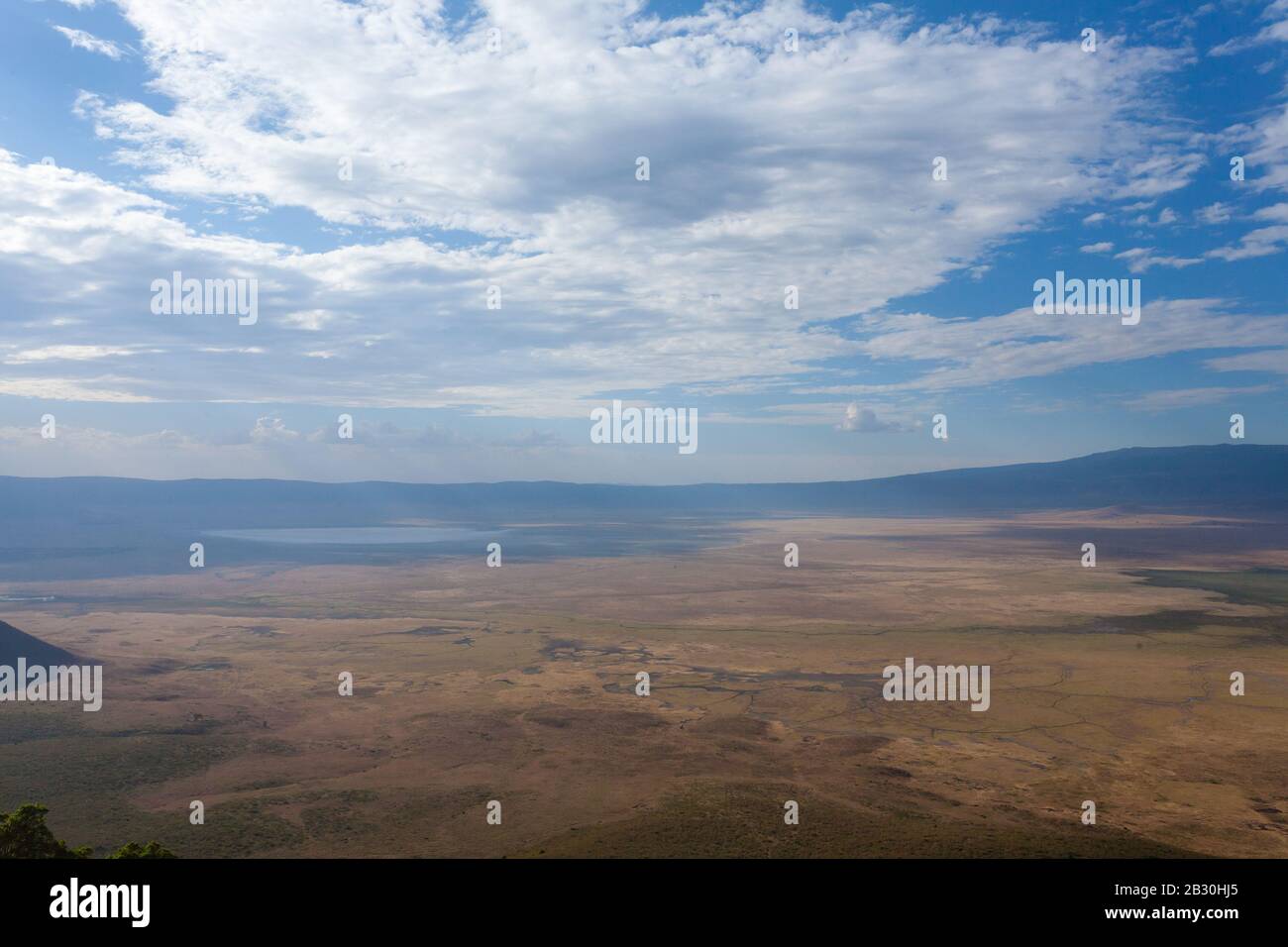 Aerial view ngorongoro crater tanzania hi-res stock photography and ...