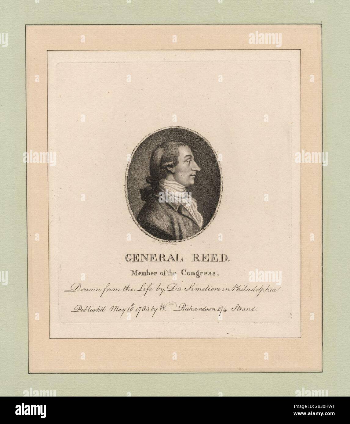 General (Joseph) Reed, member of the Congress Stock Photo - Alamy