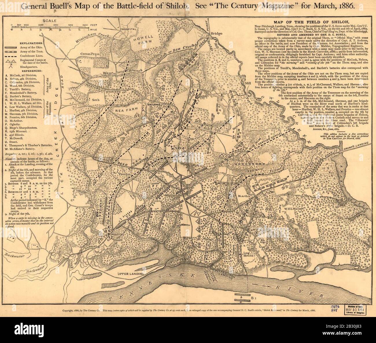 Battle Of Shiloh Map