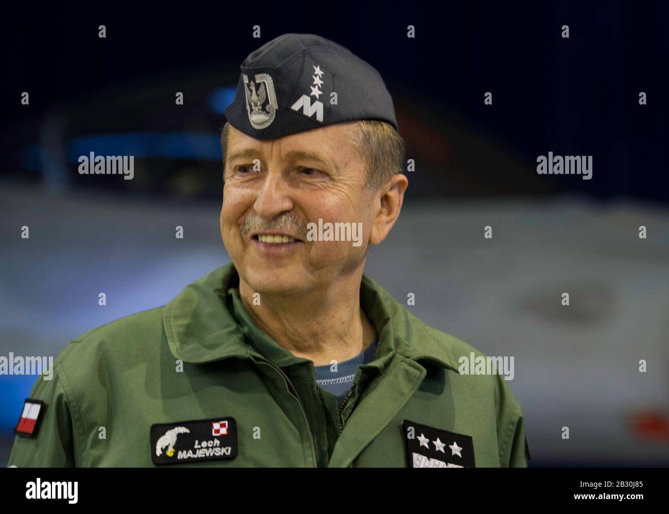 General broni pilot Lech Majewski Stock Photo - Alamy