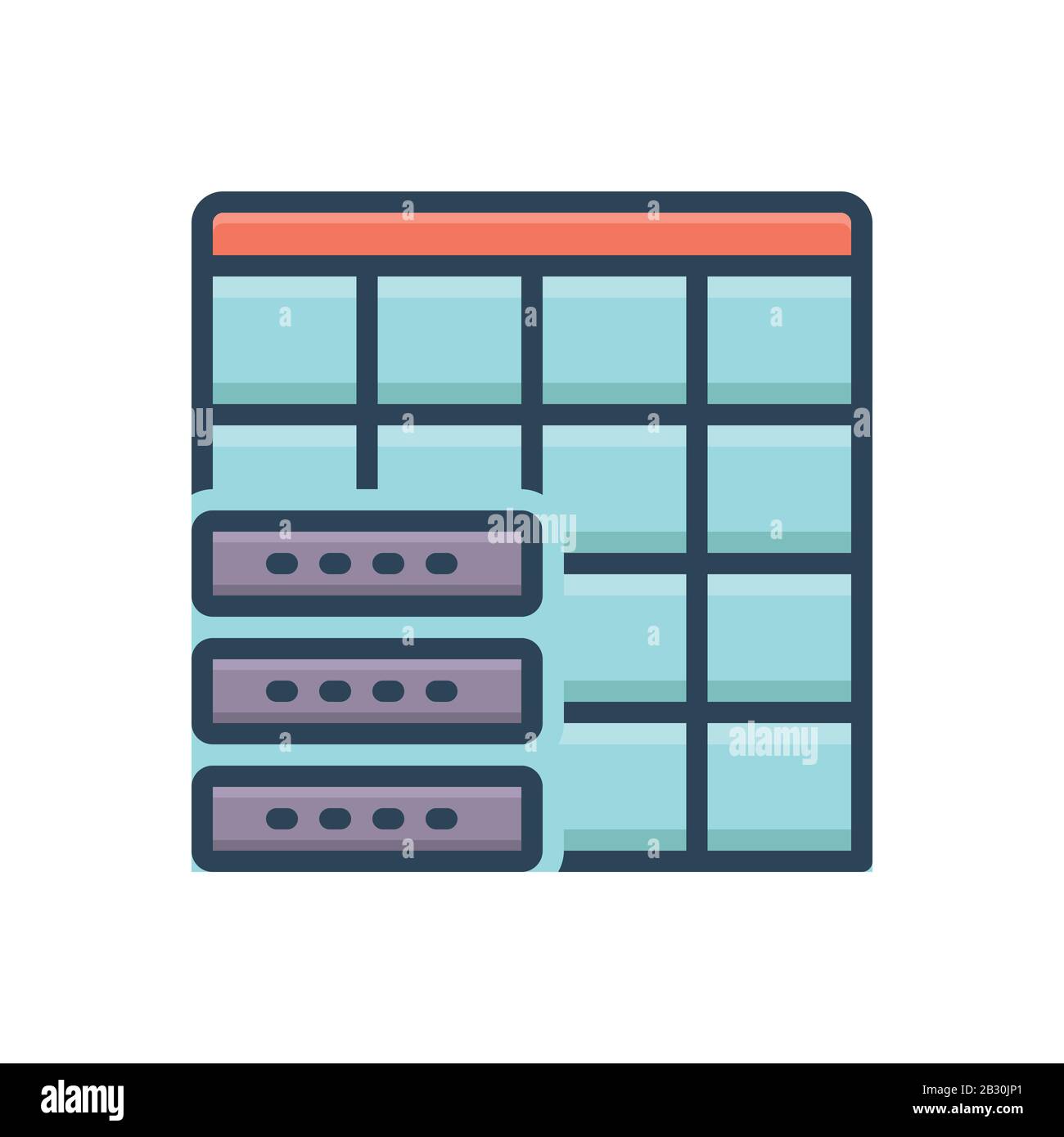 Icon for datatable,table Stock Vector Image & Art - Alamy