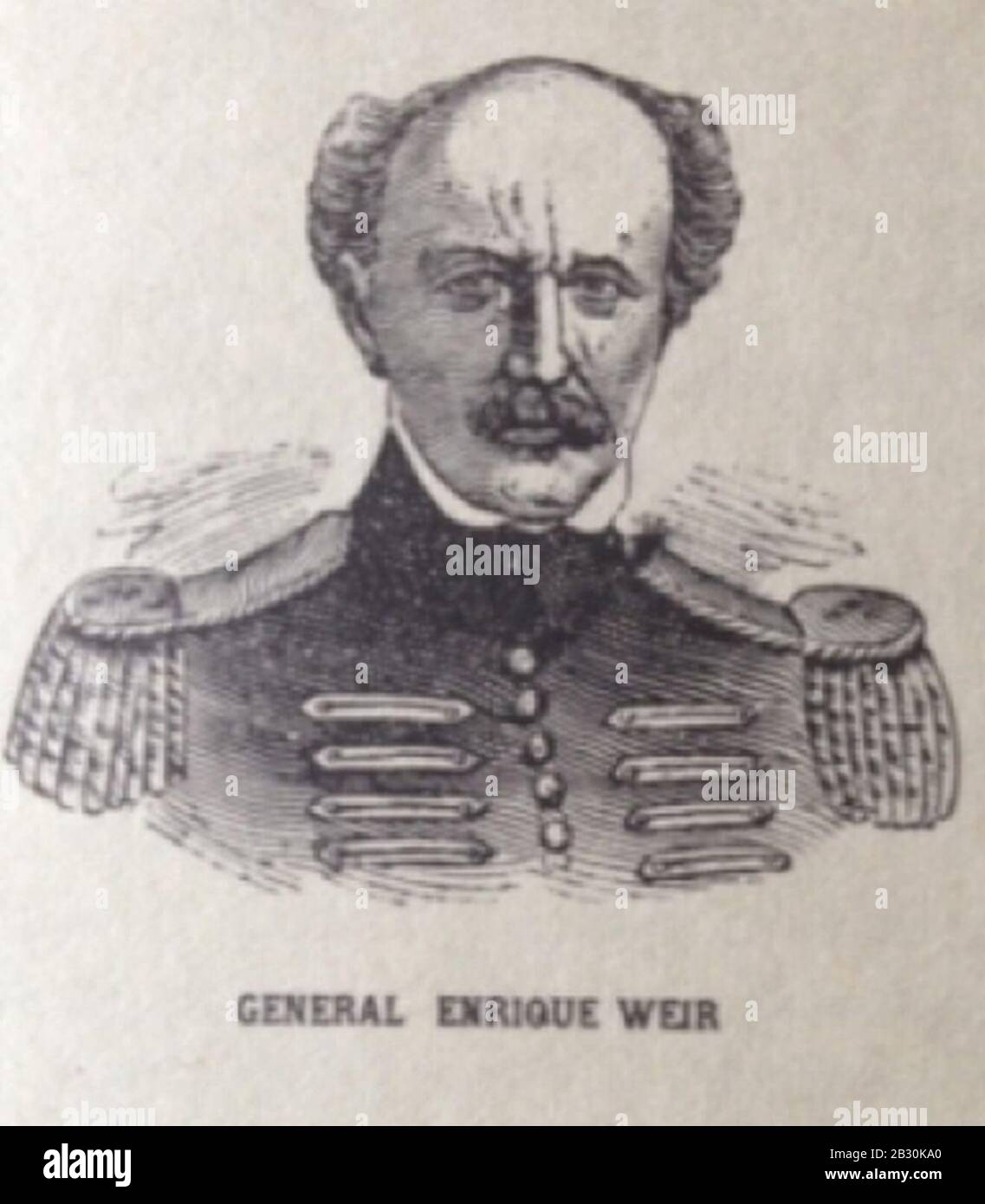 General Enrique Weir. II Stock Photo - Alamy