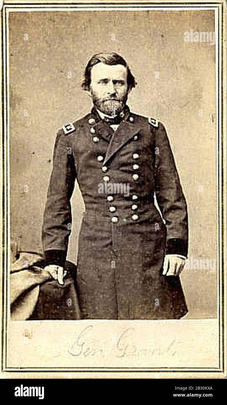 General Grant in Uniform Stock Photo - Alamy