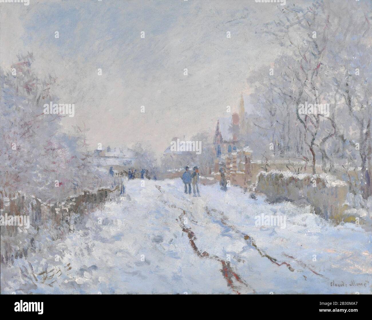 Monet snow hi-res stock photography and images - Alamy